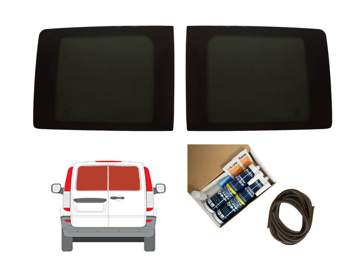 Mercedes Vito (2003-2014) Rear Barn Door Window Privacy Camper Glass w